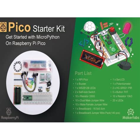 Buy Makerfabs Pico Starter Kit For Raspberry Pi In India Fabtolab