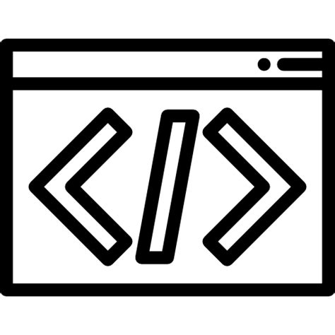 Code Detailed Rounded Lineal Icon