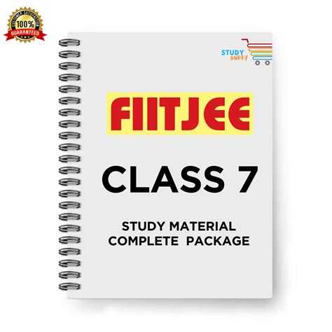 Fiitjee Class 7 Study Material 2024 Edition Study Buddy Store
