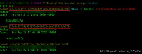 Git回退到指定版本的两种方式：reset、revertgit回退到某个版本 Csdn博客