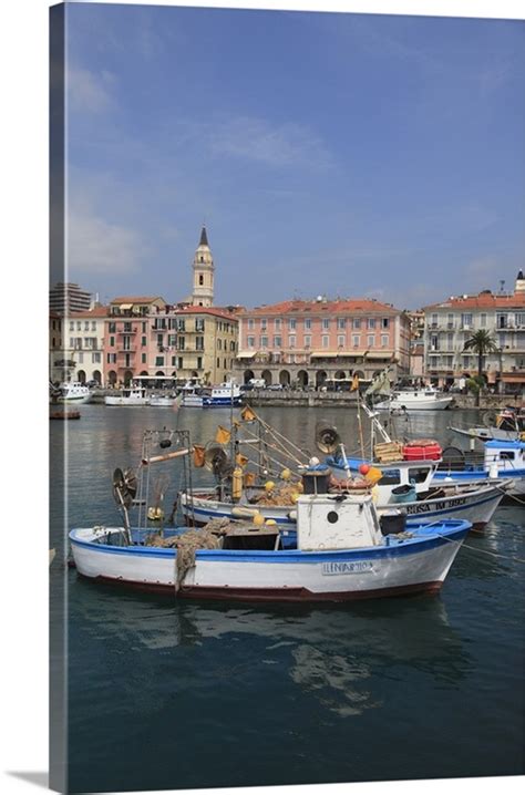Harbor Oneglia Imperia Liguria Italian Riviera Italy Wall Art Canvas Prints Framed Prints
