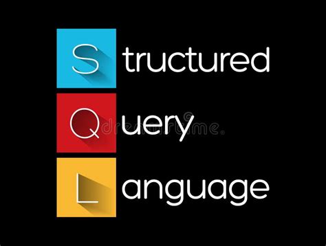 Sql Structured Query Language Acronym Stock Illustration