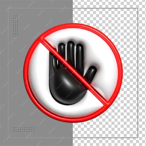 Premium Psd Stop Alert Or Warning Signs 3d Rendering Of Alert