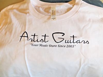 Mens T Shirt Artist Guitars Music Tee 100 Cotton New Size M Ebay