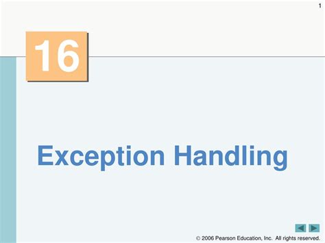 16 exception handling ppt download