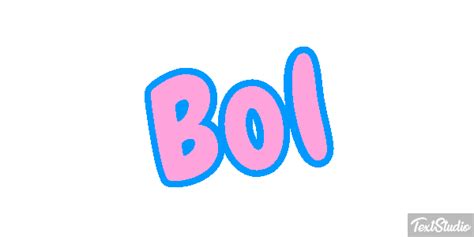 Bol Name Animated  Logo Designs