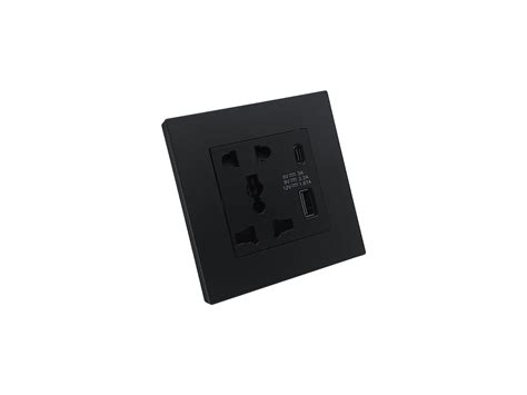 UK Wall Socket With USB Type C A Wall Socket USB Charger Universal Plug Electrical China