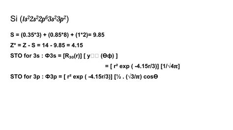 Generate Slater Type Orbitals Pptx