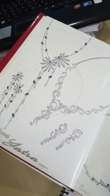 Aplike Desenleri Mücevher Çizim Takı Tasarımı