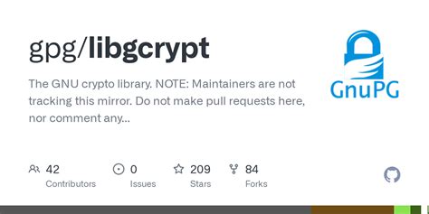 Github Gpglibgcrypt The Gnu Crypto Library Note Maintainers Are