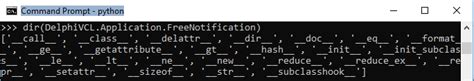 what is the freenotification method in delphivcl4python