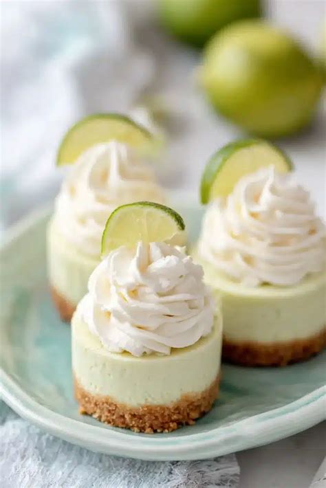 Mini Key Lime Cheesecakes Creamy Tangy Delicious