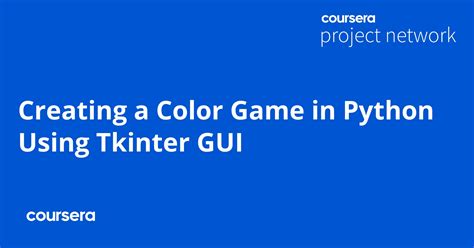 Creating A Color Game In Python Using Tkinter GUI Coursya