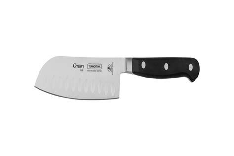 Faca Santoku Century Com Lamina Em AÇo Inox E Cabo Em Polic Madeiramadeira