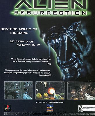 2000 Print Ad Of Alien Resurrection Playstation Game Advertisement Ebay