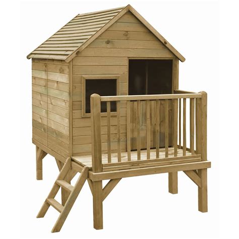 Winny Platform Playhouse With Veranda