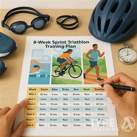 Sprint Triathlon Training Plan 8 Week Guide For Beginners