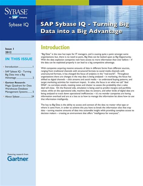 Sybase Iq Ve Big Data Pdf