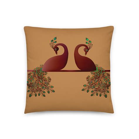 Peacock Decor Peacock Feather Pillow Peacock Decorative Throw Pillow Etsy