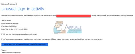 Fix Microsoft Account Unusual Sign In Activity