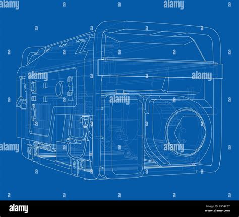 Portable Electro Generator Vector Stock Vector Image And Art Alamy