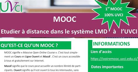 Mooc Étudier à Distance Dans Le Système Lmd à Luvci