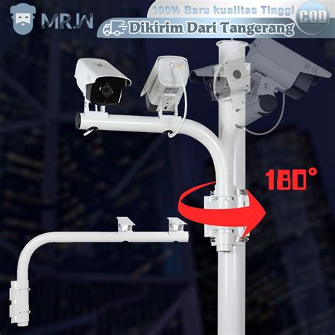 Jual 100cm Rak Cctv Dinding Set Holder Cctv Rotasi 180 Tempat Cctv Dinding Dudukan Cctv Bracket