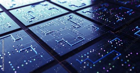 cpu circuit technology background data signals flowing artificial