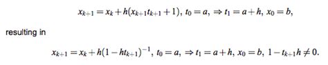 Calculus I Am Looking At The Implicit Euler Integration Scheme For An