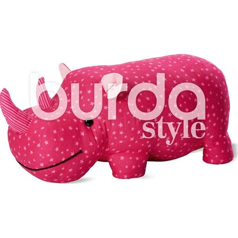 Burda Style Pattern B6560 Stuffed Hippo Or Rhino 6560 Patterns And Plains