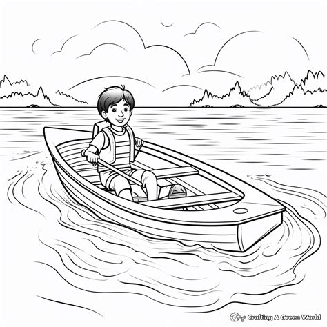 Rowboat Coloring Pages Free And Printable