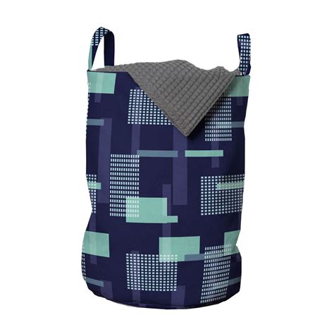 Geometric Laundry Bag Abstract Contemporary Art Design Shapes Inspired