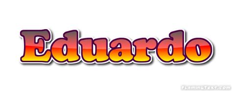 Eduardo Лого Бесплатный инструмент для дизайна имени от Flaming Text