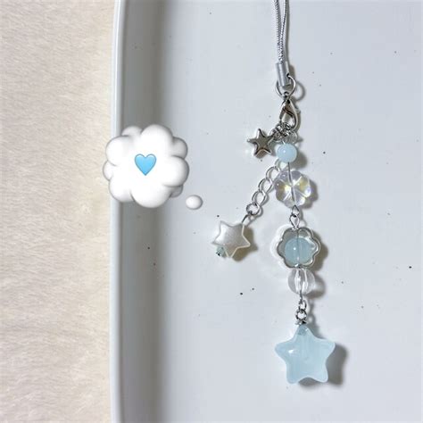 [주문폭주🚀 자체제작] 블루별사탕 🩵 비즈키링 핸드메이드 우정 커플 핸드폰키링 에어팟 버즈키링 핸드폰줄 핸드폰스트랩 폰키링 다이어리 가방키링 별키링 위시코어 에이블리