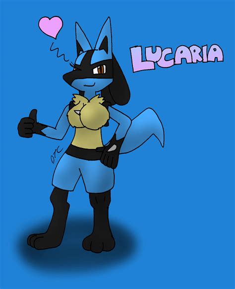 Lucaria The Female Lucario By Dan The Countdowner On Deviantart