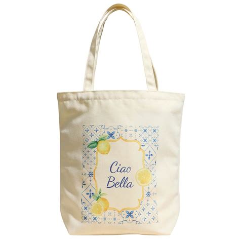 Ciao Bella Lemon Print Everyday Carry Tote Bag