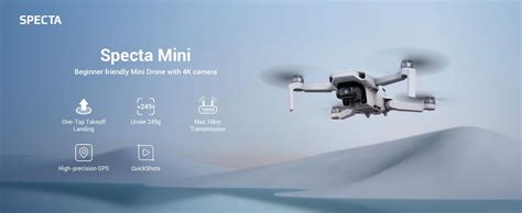 Specta Mini Drone With Camera 4k For Adults 32800ft Fpv Transmission Easy To Fly
