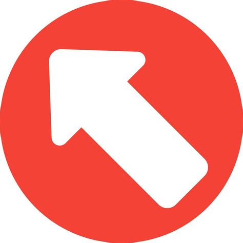 A Red Circle With An Arrow Pointing Up 51409888 Vector Art At Vecteezy