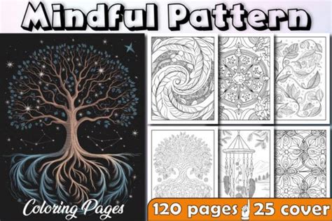 120 Mindful Pattern Coloring Pages Kdp Graphic By Uniquedesign · Creative Fabrica