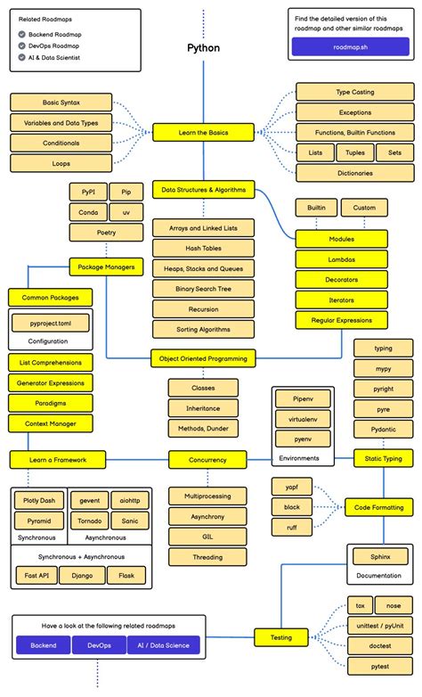 Python Programming Roadmap Learningpython Softwaredevelopment