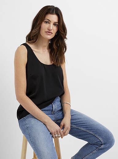Sleek Satiny Cami Contemporaine Womens Blouses Simons