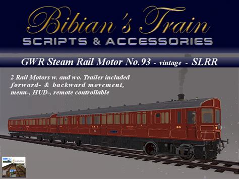 Second Life Marketplace Gwr 93 Steam Rail Motor Vintage Slrr