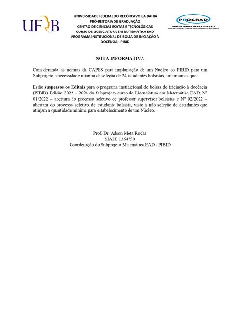 Nota Informativa