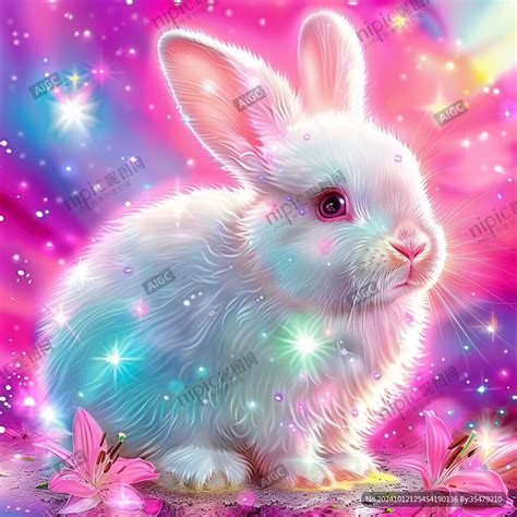 Ai创作图兔年个性炫彩 兔年年画兔 小白兔素材 兔年海报年画 兔子手绘海报 兔年海报设计绘画 兔年图片素材 可爱兔子装饰画 兔年手绘海报 高清
