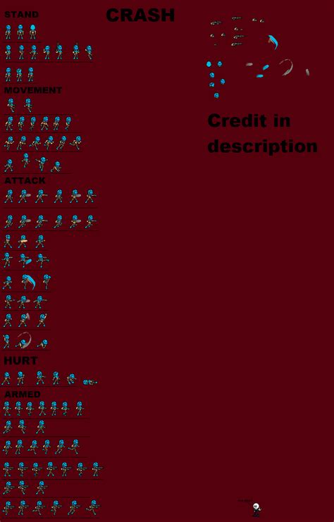 Crash Sprite Sheet By Madness8 On Deviantart