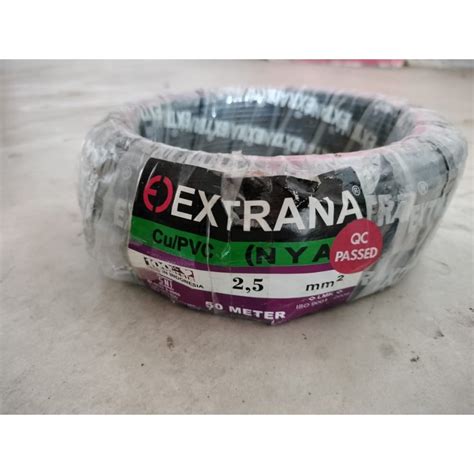 Jual Kabel Nya 25 Extrana Hitam Shopee Indonesia