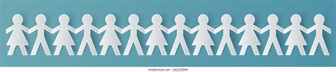Cutout Paper People Royalty Free Stock Vector Images