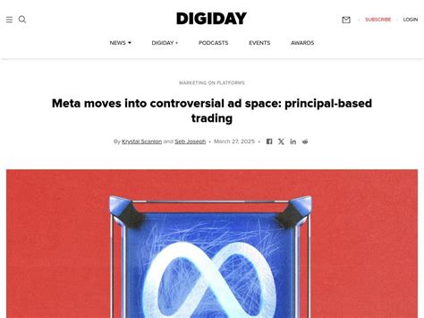 Meta Moves Into Controversial Ad Space Of Principal Based Trading