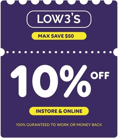 Lowes 10 Off Online And In Store Coupon Lowes Coupons And Home Depot