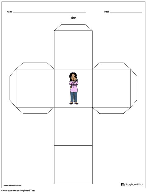 Customizable Character Story Cube Template Storyboard